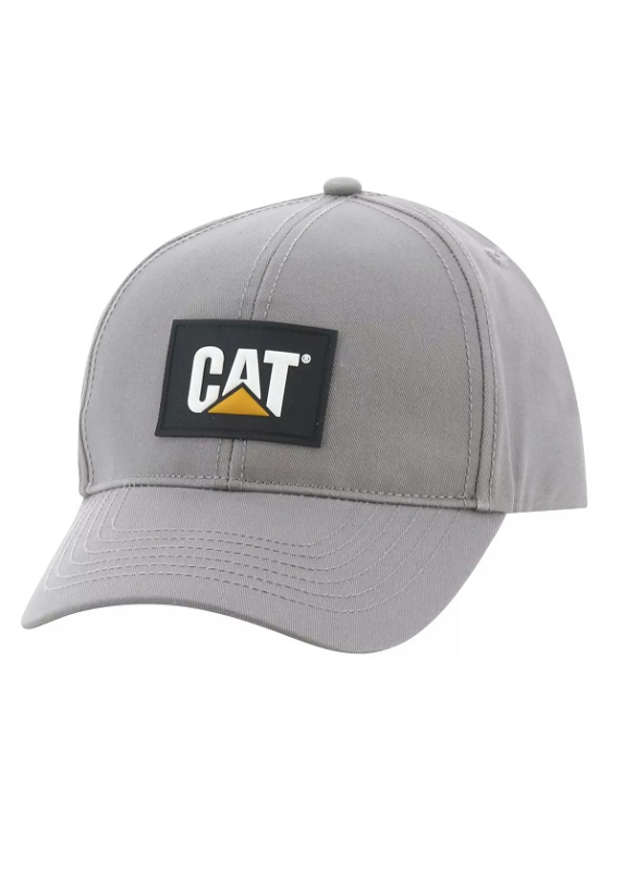 Caterpillar patch hat frosty grey